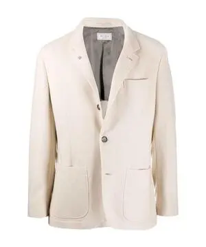 Brunello Cucinelli Long Sleeved Single Breasted Jacket - White