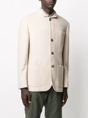 Brunello Cucinelli Long Sleeved Single Breasted Jacket