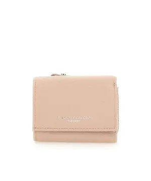 GIANNI CHIARINI Grain Small Zip Wallet - Nude