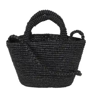Manebí Woven Raffia Shoulder Bag