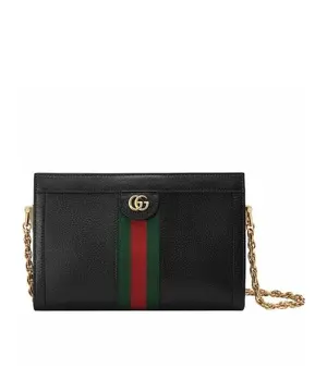 Gucci Ophidia Diagonal Shoulder Bag - Black