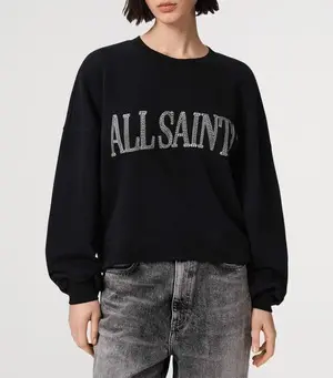ALLSAINTS Organic Cotton Embroidered Dash Sweatshirt