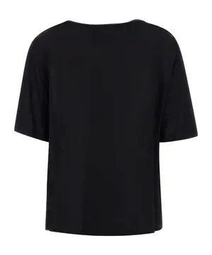KAOS Short Sleeve Top With Satin Trim