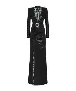 Philipp Plein Lining Flame Dress - Black