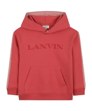 LANVIN Logo Hoodie - Rosso Vivo
