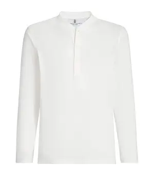 Brunello Cucinelli Linen-cotton Long-sleeve T-shirt