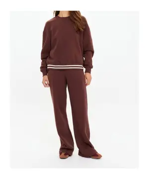 The Upside Toluca Striped Hem Sweatshirt