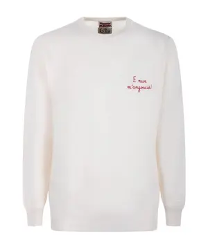 MC2 SAINT BARTH Embroidered Knitwear - White