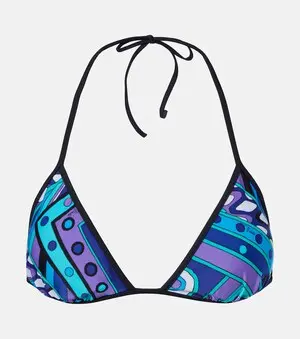Emilio Pucci Vivara Bikini Top - Blue