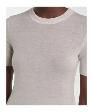 JOSEPH Crew Neck Short-sleeved Sweater