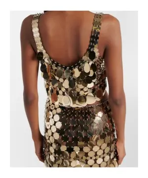 Rabanne Sequined Crop Top