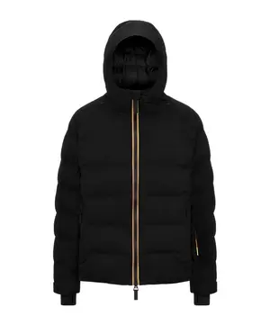 K-WAY Zip-up Hooded Jacket - Black