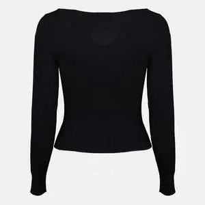 MARINE SERRE Slim-fit Short Openwork Cardigan