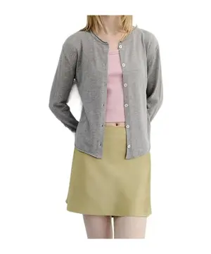 DUNST Button-up Crewneck Cardigan