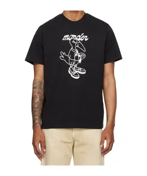 Moncler Logo Printed Crewneck T-shirt