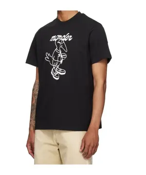 Moncler Logo Printed Crewneck T-shirt