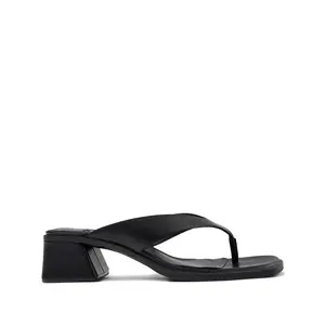 Camper Leather Thong Heeled Sandals
