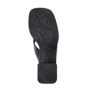 Camper Leather Thong Heeled Sandals