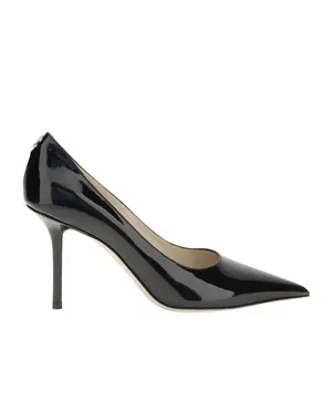 JIMMY CHOO 85mm Love Patent-leather Pumps - Black