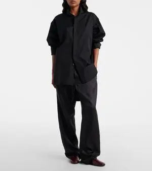 Phoebe Philo Silk Twill Wide-leg Pants