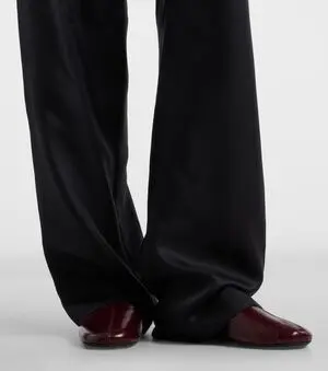 Phoebe Philo Silk Twill Wide-leg Pants