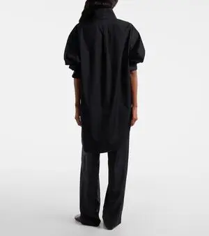 Phoebe Philo Silk Twill Wide-leg Pants