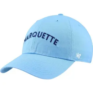 '47 Marquette Golden Eagles Clean Up Adjustable Cap - Light Blue