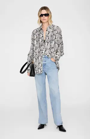 ANINE BING Python Bridget Shirt