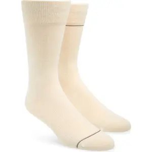 BOSS 2-pack Ribbed Crew Socks - Open White