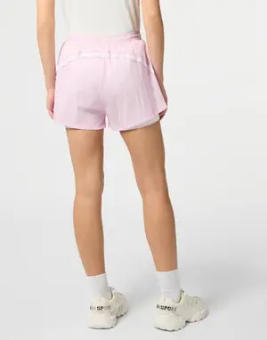 PLEIN SPORT Double Layer Nylon Shorts - Rose/pink