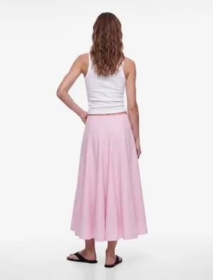 Koton Zdnu 81041892 A-line Pleated Cotton Midi Skirt
