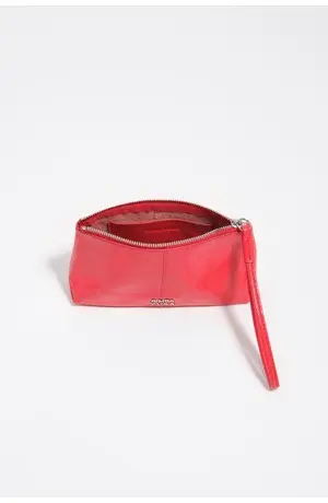 Bimba Y Lola Small Shiny Leather Coin Purse - Acid Red