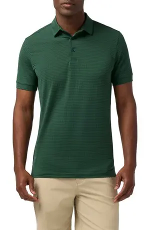 Mizzen+main Copa Trim Fit Performance Polo Pine