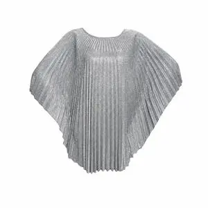 JULIA CLANCEY Madam Sparkles Pleated Kaftan - Silver