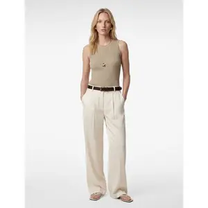 ZDNU 81041892 Ribbed Sleeveless Knit Top
