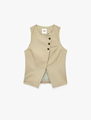 KOTON Sleeveless Button-down Vest