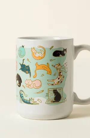 UNCOMMON GOODS Cat Lover Interactive Qr Mug - Multi