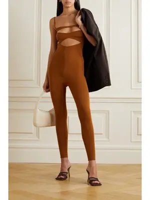 Zeynep Arçay Cutout Stretch-knit Jumpsuit