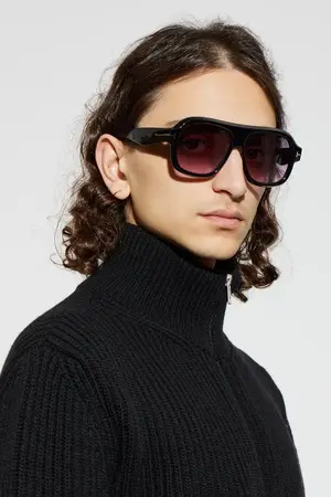 TOM FORD Rhonda-02 Oversized Rectangular Sunglasses