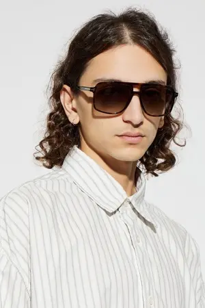 TOM FORD Kemp' Aviator Sunglasses - Brown