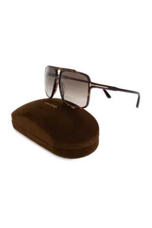 TOM FORD Kemp' Aviator Sunglasses - Brown