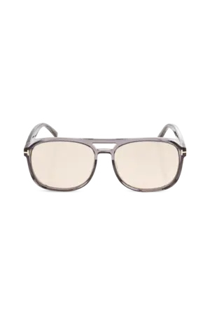 TOM FORD Rosco Rectangular Acetate Sunglasses - Grey