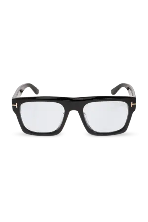 TOM FORD Rectangular Acetate Sunglasses - Black