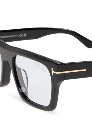 TOM FORD Rectangular Acetate Sunglasses - Black