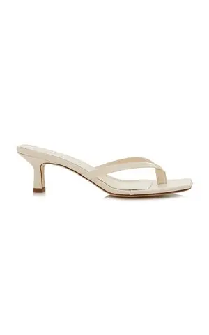 AeydĒ Wilma Leather Sandals - White