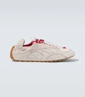 Bottega Veneta Orbit Flash Suede-trimmed Sneakers