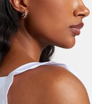 VIVIENNE WESTWOOD Warwick Hoop Earrings With Crystals