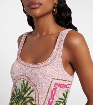 LA FUORI Embellished Minidress