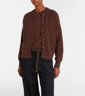 Brunello Cucinelli Monili Cotton Jersey T-shirt - Brown