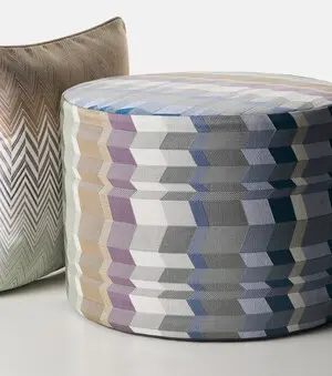 Missoni Positano Cotton-blend Pouf - Multicoloured